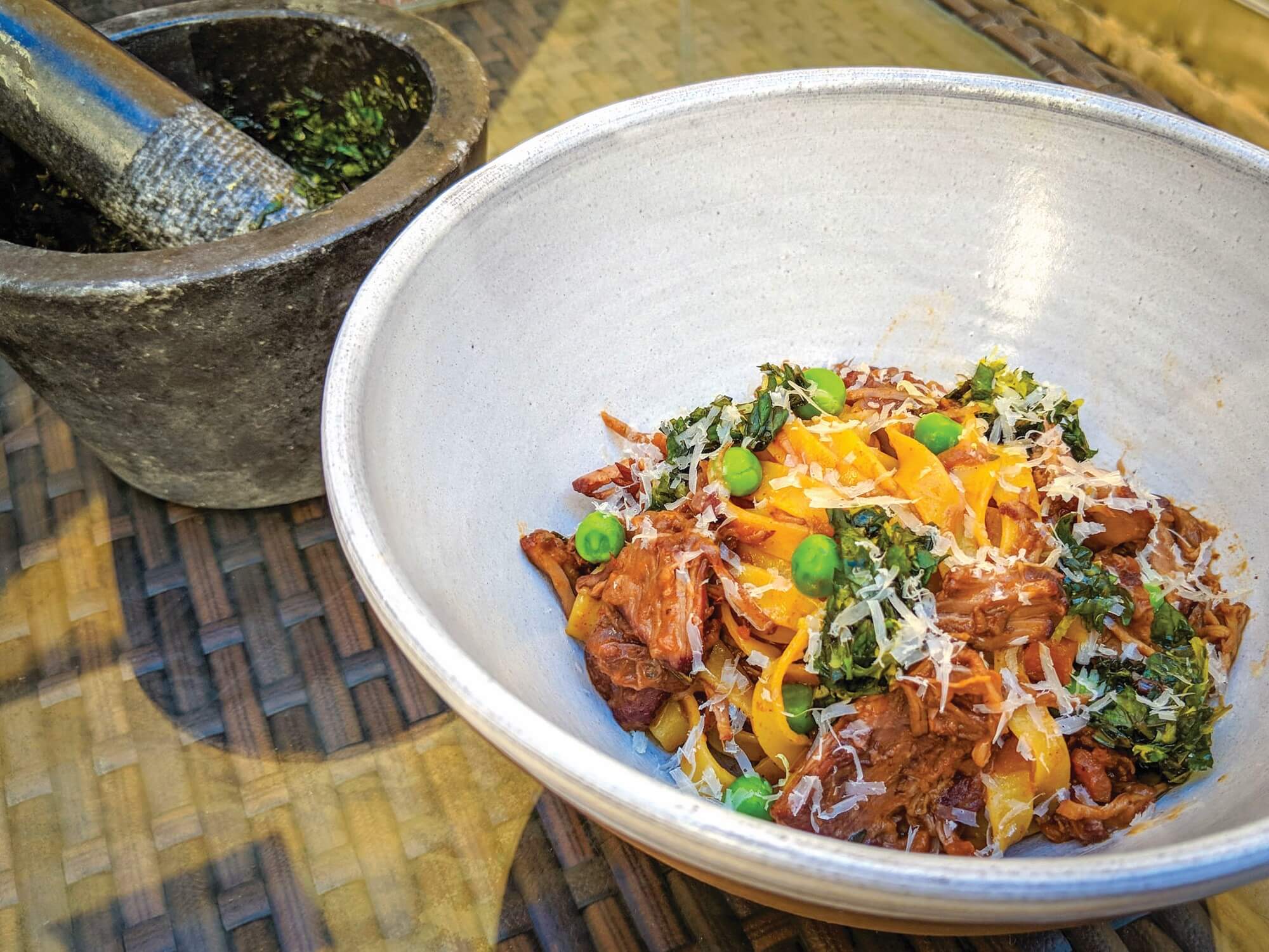 Tagliatelle with Spring Lamb Ragu... - Served