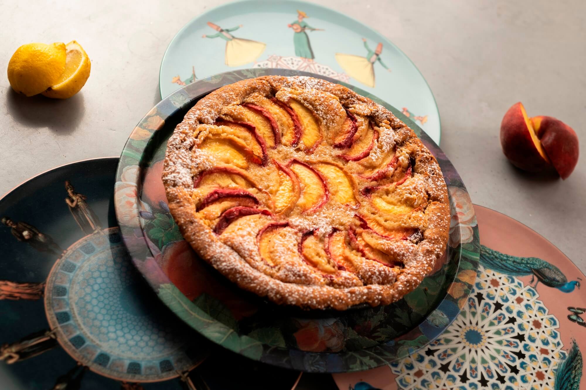 Fruit tart recipe - Frangipane Tart with Peaches