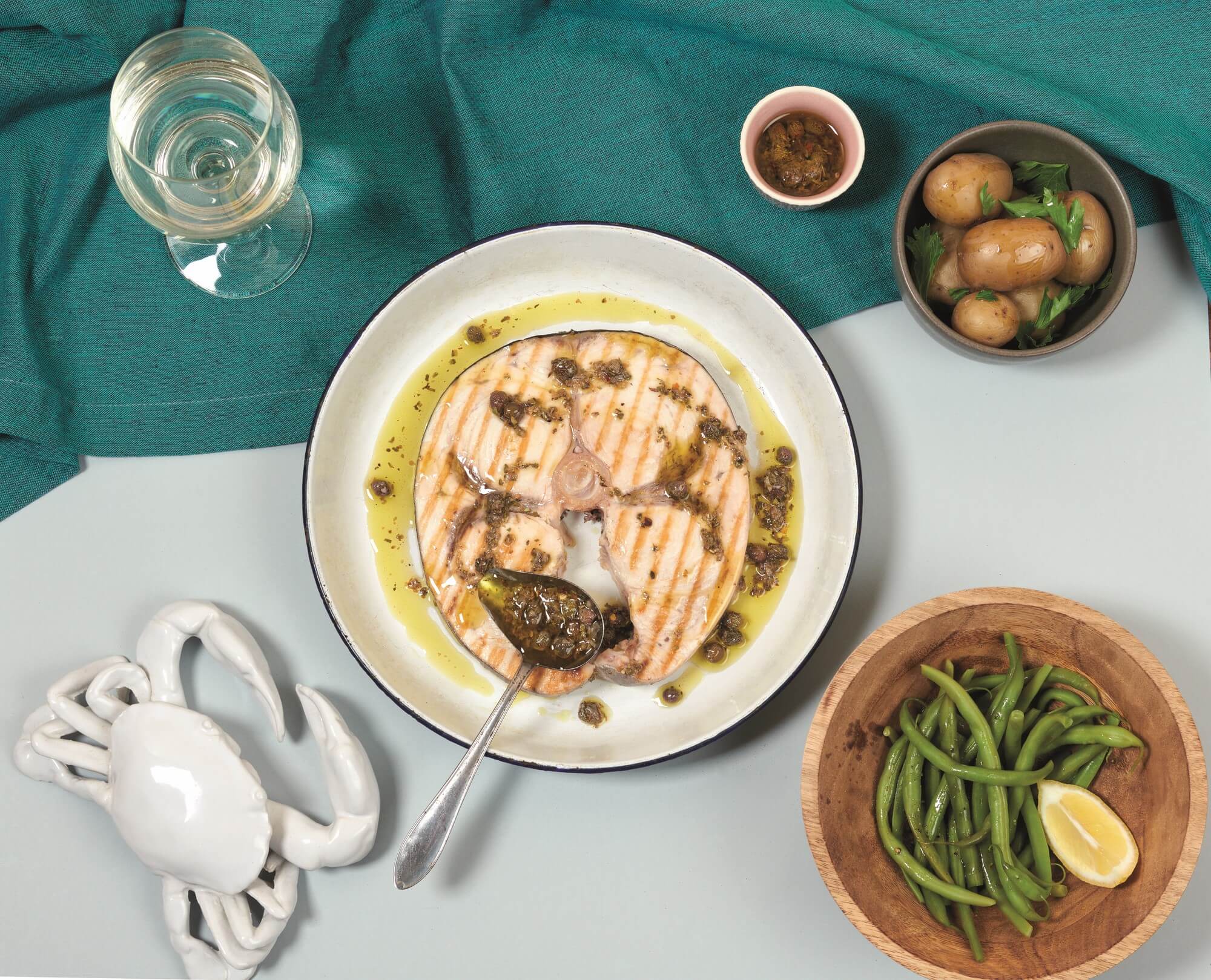 Grilled Swordfish - Served