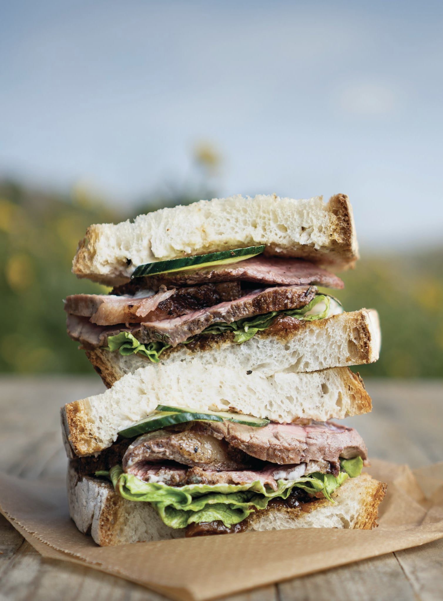 BBQed Beef Lucerto Steak Sandwich