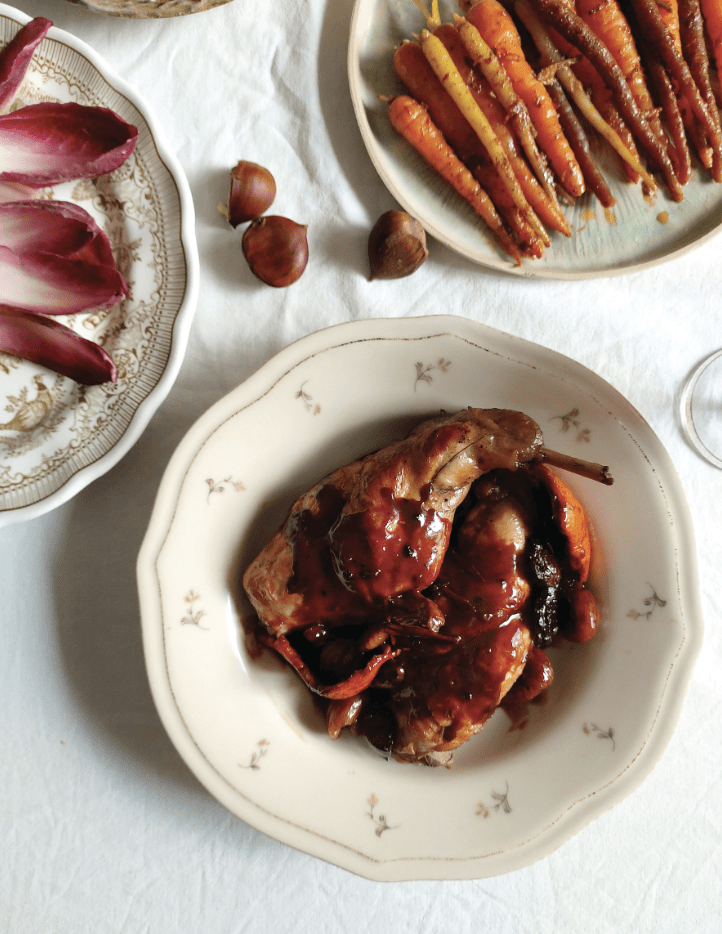 Braised Rabbit in ‘Imbuljuta’ and Miso Sauce